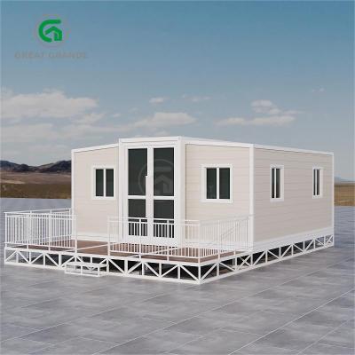 China Exhibition Participation 20FT Expandable Prefab House Bamboo Plywood Weather Resistance for sale