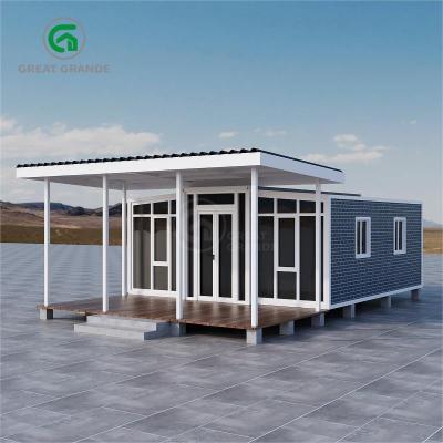 China Snow Load 1.0 KN/m2 Expandable Prefab House Durable Weather Resistant for Temporary or Permanent Housing for sale
