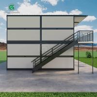 China 20ft Foldable Prefab House Double-Storey Modern Construction Site Workers Dormitory for sale