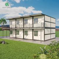 China 20ft Foldable Prefab House Double-Storey Modern Construction Site Workers Dormitory for sale