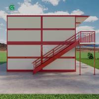 China Galvanized Steel Folding Container Home With Assembled Dimensions Heating System Air Conditioner for sale