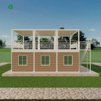 China foldable Container house with High Precision Pressing Floor Pressure 2.0 KN/m2 Plumbing System Toilet/Wash Basin/Shower for sale