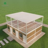 China foldable Container house with High Precision Pressing Floor Pressure 2.0 KN/m2 Plumbing System Toilet/Wash Basin/Shower for sale