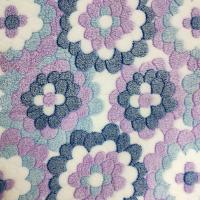 China Bedding Blanket Flannel Fleece Fabric 280 gsm Printed Winter Cut Flowers for sale