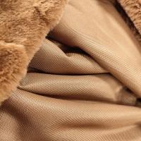 China Polyester Faux Fur Fabric 370 Gsm With Love Pattern Sheared For Pillow Blanket for sale