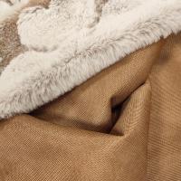 China Polyester Faux Fur Fabric 370 Gsm With Love Pattern Sheared For Pillow Blanket for sale