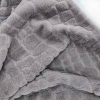 China 100% Polyester Faux Fur Fabric Fleece 340 Gsm In Plain Color Sheared Rabbit for sale