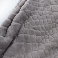 China 100% Polyester Faux Fur Fabric Fleece 340 Gsm In Plain Color Sheared Rabbit for sale
