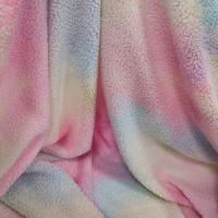 China Tie Dye Sherpa Fleece Fabric 280 Gsm 100% Polyester Colorful For Hoodie for sale