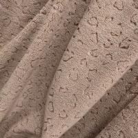 China Plush Throw Dyed Sherpa Fleece Single Sided Fabric Embossed for sale
