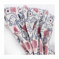 China Polyester Spandex Soft Velour Fabric Digital Cartoon Print For Garment Dress for sale