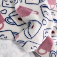 China Polyester Spandex Soft Velour Fabric Digital Cartoon Print For Garment Dress for sale