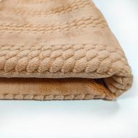 China Fashionable Jacquard Flannel Fleece Fabric 320 Gsm 150D For Sleepwear for sale