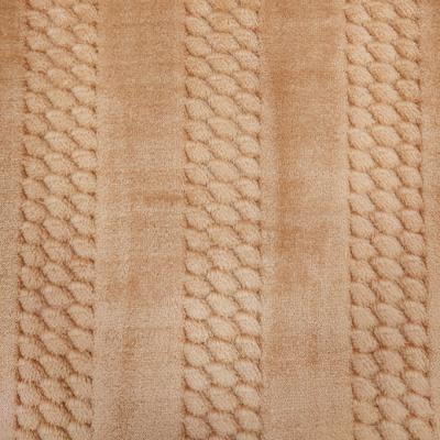 China Fashionable Jacquard Flannel Fleece Fabric 320 Gsm 150D For Sleepwear for sale