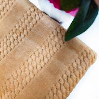 China Fashionable Jacquard Flannel Fleece Fabric 320 Gsm 150D For Sleepwear for sale