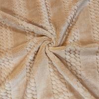 China Fashionable Jacquard Flannel Fleece Fabric 320 Gsm 150D For Sleepwear for sale