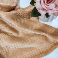 China Fashionable Jacquard Flannel Fleece Fabric 320 Gsm 150D For Sleepwear for sale