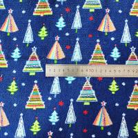 China Christmas Tree Printed Coral Flannel Fleece Fabric Warmly Double Side Polyester for sale