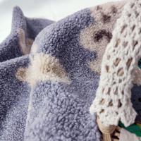 China Teddy Bear Sherpa Fleece Fabric 330 Gsm 100% Polyester Bear Printed for sale