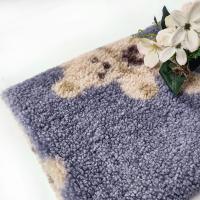 China Teddy Bear Sherpa Fleece Fabric 330 Gsm 100% Polyester Bear Printed for sale