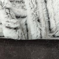 China Brushed Faux Fur Fabric 100% Polyester Warp Knitted PV Fleece for sale
