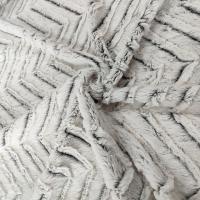 China Brushed Faux Fur Fabric 100% Polyester Warp Knitted PV Fleece for sale