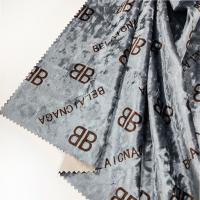 China Women Dress KS Velvet 94% Polyester 6% Spandex Shiny Diamond for sale