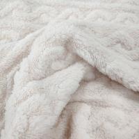 China White Blanket Plush Shu Velveteen Fabric 270 GSM Soft Sherpa For Winter Pajamas for sale