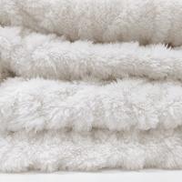 China White Blanket Plush Shu Velveteen Fabric 270 GSM Soft Sherpa For Winter Pajamas for sale