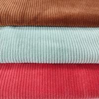 China Stripe Velvet Fabric 90% Polyester 10% Spandex Dyed Velour Velvet for sale