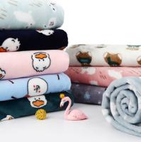 China Flannel Polyester Velvet Sherpa Fleece Fabric For Blankets Pajamas Garments for sale