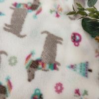 China Soft Anti Pilling Polar Fleece Fabric Custom Pattern 100D Printed For Garment for sale