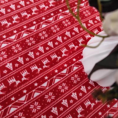 China Custom Jacket Polar Fleece Fabric 100D Pattern Printed for sale