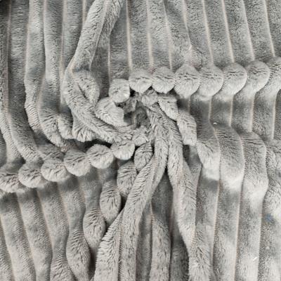 China 150D Jacquard Flannel Fleece Fabric Knitted In Various Colors 270 GSM for sale