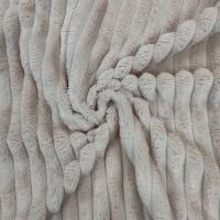 China Various Colors Strip Flannel Fleece Fabric 160cm In Double Side For Sleepwear for sale