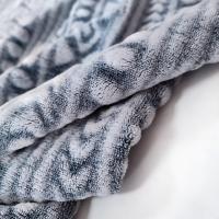 China Back Printed Flannel Fleece Blanket Fabric 240GSM With Cut Design for sale