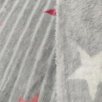 China 210GSM Printed Blanket Flannel Fabric With 150D / 144F Polyester for sale