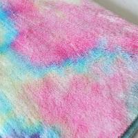 China Antistatic Faux Fluffy Fur Fabric 288F With High Abrasion Resistance for sale
