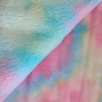 China Antistatic Faux Fluffy Fur Fabric 288F With High Abrasion Resistance for sale
