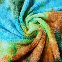 China 400 GSM Printed Faux Sherpa Fabric For Home Textile for sale
