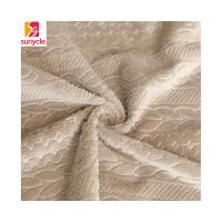 China Custom Pattern Polar Fleece Fabric Jacket Solid / Print Jacquard 150D Anti Static for sale