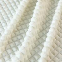 China Jacquard Sheared Flannel Fleece Fabric Single Side Solid Color For Pillowslips Sofa Cover for sale