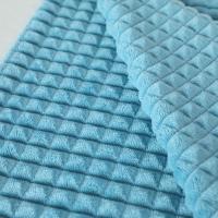 China Jacquard Sheared Flannel Fleece Fabric Single Side Solid Color For Pillowslips Sofa Cover for sale