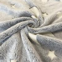 China Dark Luminous 230gsm Flannel Fleece Fabric For Sofa Bed Blanket for sale