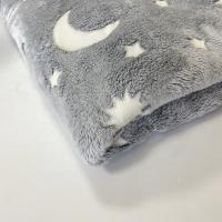 China Dark Luminous 230gsm Flannel Fleece Fabric For Sofa Bed Blanket for sale