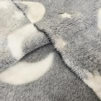 China Dark Luminous 230gsm Flannel Fleece Fabric For Sofa Bed Blanket for sale