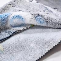 China 100% Polyester Flannel Fleece Fabric 150D 350gsm For Bedding Warm Blanket for sale