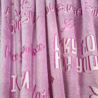 China Blanket Bedding Flannel Fleece Fabric 350gsm 150D for sale