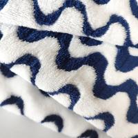 China Cationic Jacquard Flannel Fleece Fabric 260gsm For Warm Blanket Home Textile Garment for sale