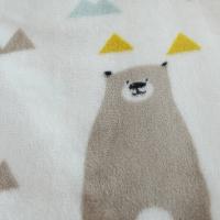 China Animal Pattern 150D Flannel Fleece Fabric For Kids for sale